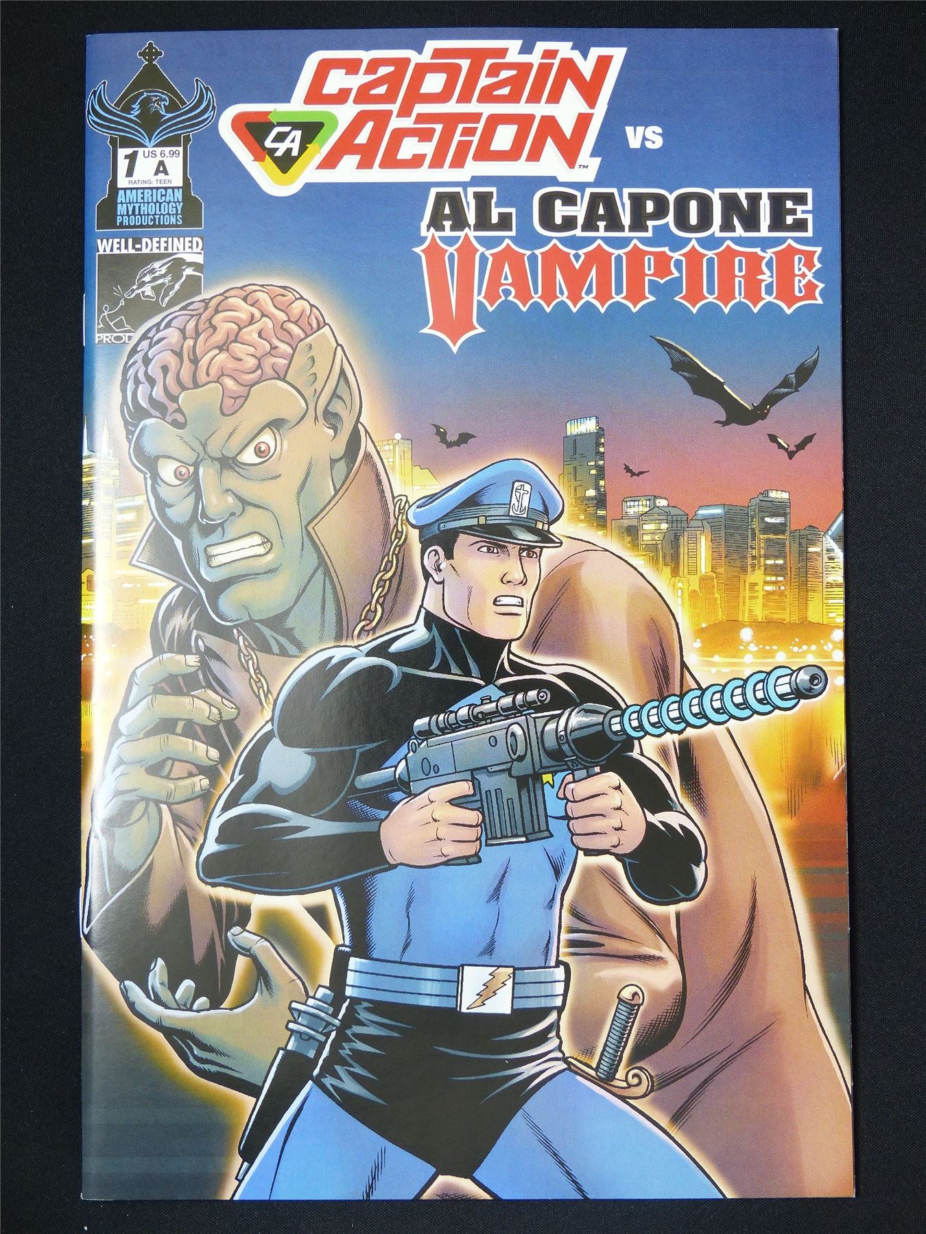 CAPTAIN Action vs Al Capone Vampire #1 - May 2025 Mythology Comic #7P – Archeron